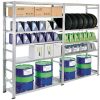 Anbauregal Super 1 - HxLxT 1972x900x500 mm mit 5 Fachböden - SST AG Basel